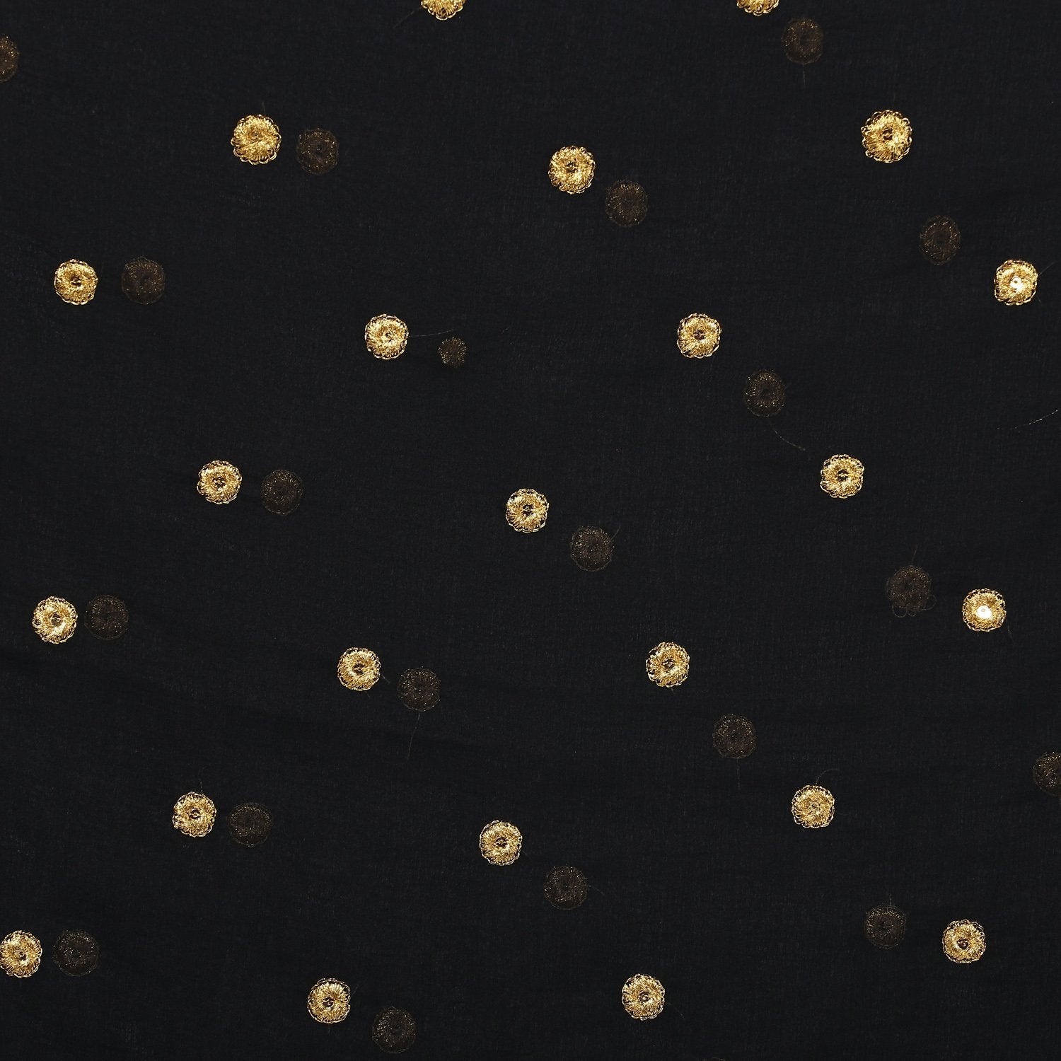 Gold Butti Embroidered Chiffon Dupatta Dupatta Bazaar