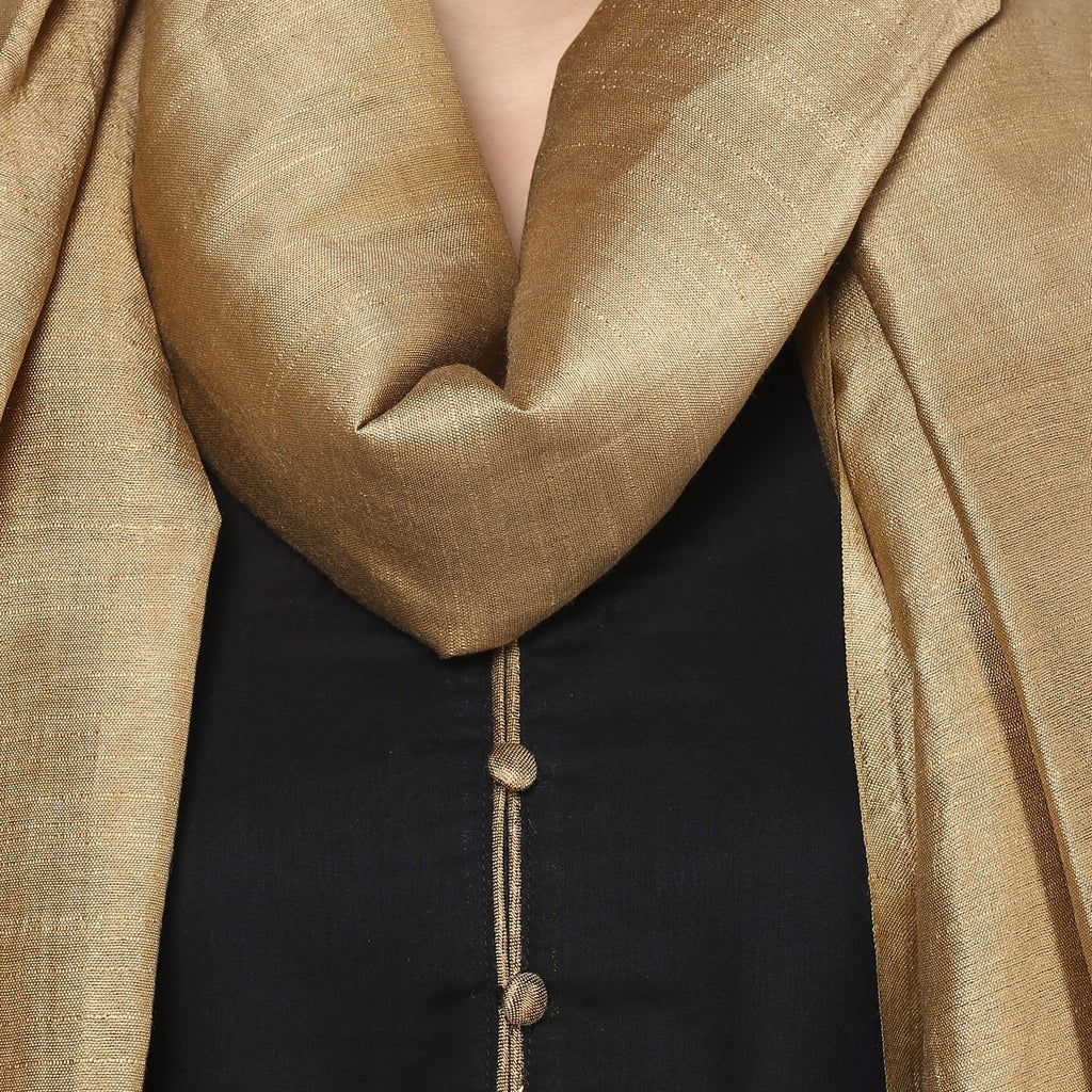 Gold Cotton Silk Dupatta Dupatta Bazaar