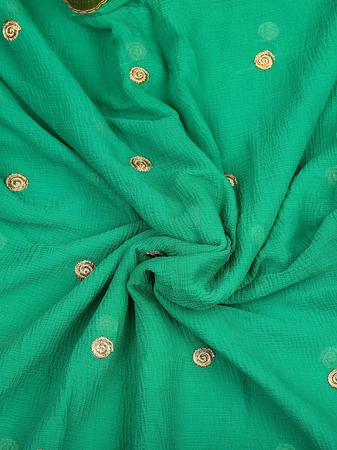 Gold Butti Embroidered Chiffon Dupatta Dupatta Bazaar