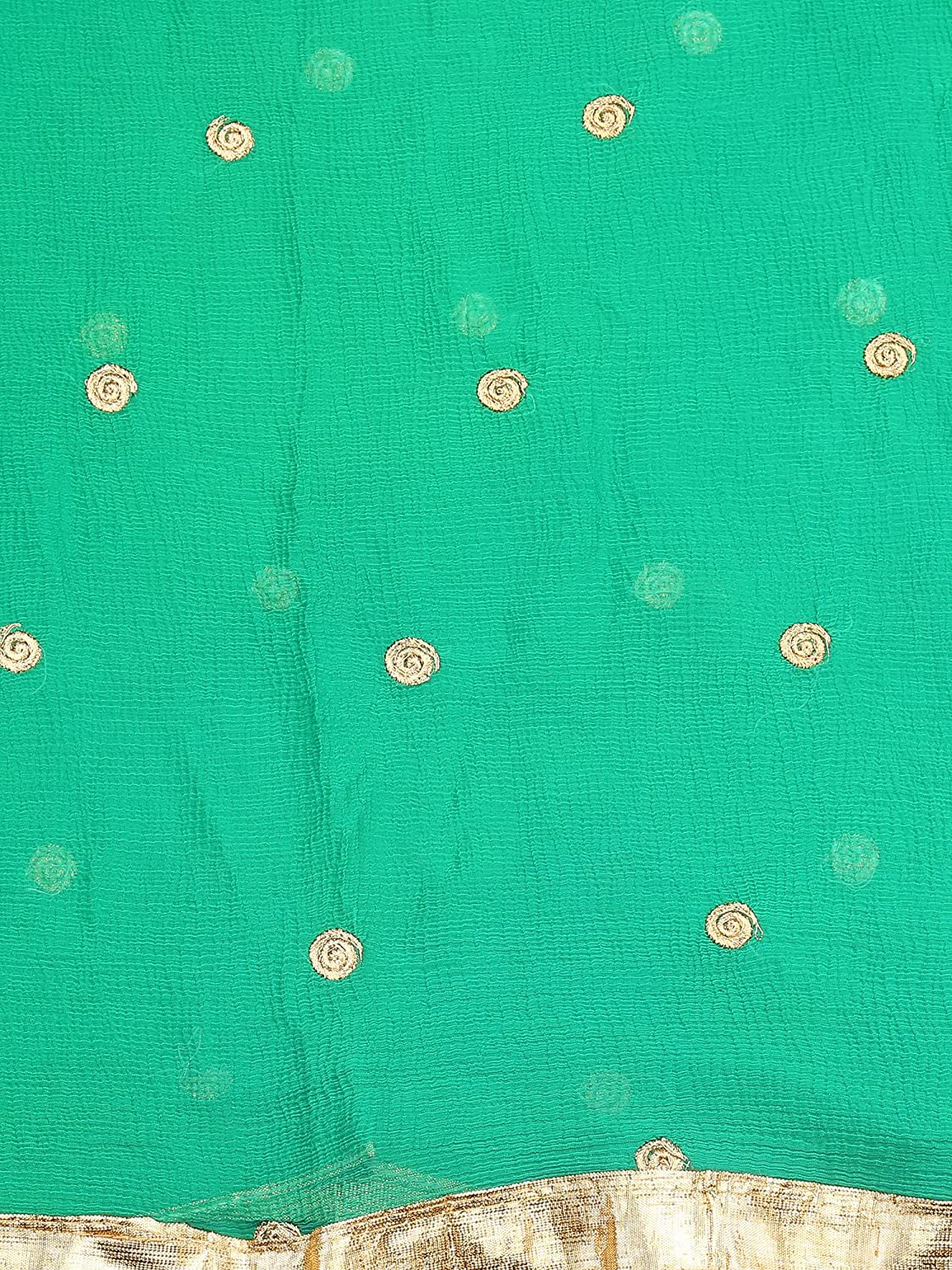 Gold Butti Embroidered Chiffon Dupatta Dupatta Bazaar