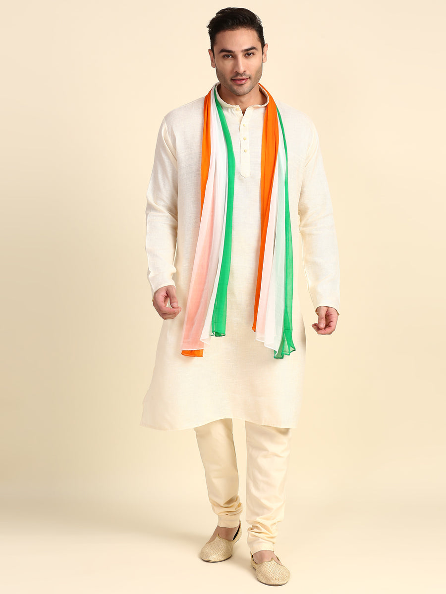 Men's Republic Day Tiranga Tri Colour Chiffon Dupatta – Dupatta Bazaar